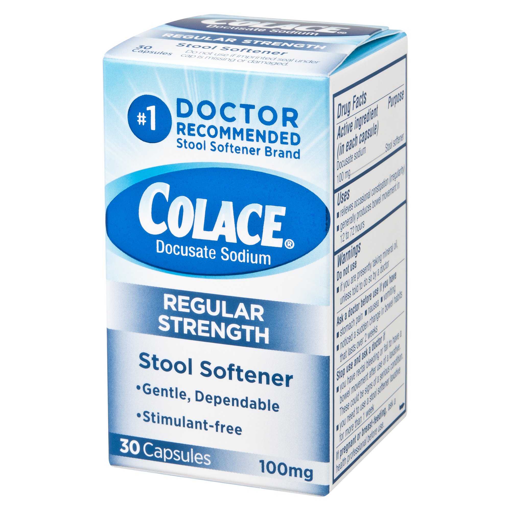 COLACE, CAP 100MG (30/BX)9PRDUE